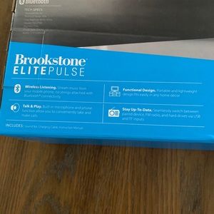 Brookstone | Other | Bnib Brookstone Elite Pulse Portable Sound Bar ...